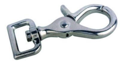 China Zinc diecast  trigger snap hook with swivel eye in round or square shape swivel for sale