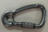 China DIN 5299 form D steel galvanized snap hook with screw for sale