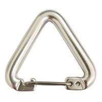 China outdoor camping backpack use Aluminum snap Hook triangle shaped style carabinier for sale