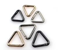 China outdoor camping backpack use Aluminum snap Hook triangle shaped style carabinier for sale