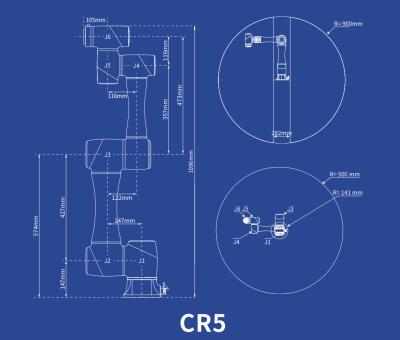 China 6 Axis Painting Industrial Collaborative Robot Arm Automatic Loading for sale