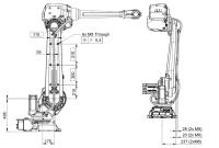 China 2550mm Long Robotic Arm ABB Industrial Robot Handling Process for sale
