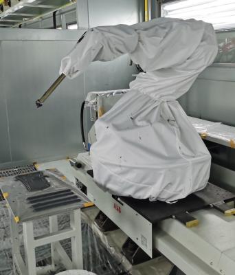 China Protection Robot Protective Cover ABB Surface Coating Advanced Fireproof Materials for sale