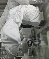 China ABB Robot Cover Protection Clothing Fireproof In Automobile Factory Paint Workshop for sale