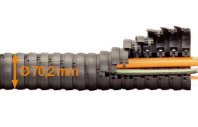 China Cable Robot Dress Pack Reinforced Corrugated Hose Is UV Resistant Wear-Resistant for sale
