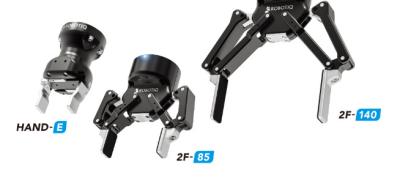 China Electric Robot Gripper Claw Load 5kg Clamping Force 20-185N Robot Arm Hand-E Two Finger for sale