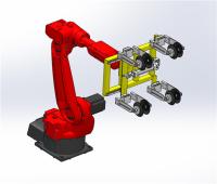 China Robotic Arm Claw Mechanical Gripper Three Designated Center Repetitive Accuracy 0.01 for sale