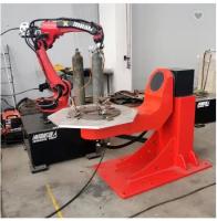 China FANUC Dual Axis Robot Positioner L Type Arc Welding Robotic Positioner 300KG 450mm for sale