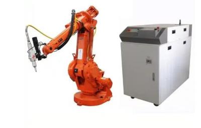 China Fiber Laser Welding Robot System ABB Kuka Fanuc 6 Axis Robot Arm   Depth 0.04-6mm for sale