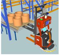 China WMS And Production Line Sensors Intelligent Guided Vehicle For Logistics Department for sale