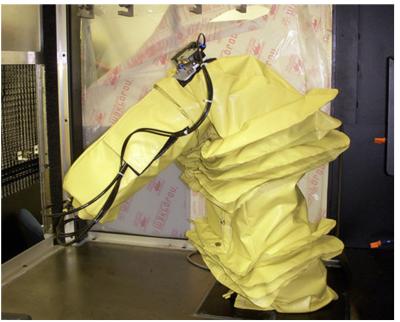 China Industrial Robot Protective Covers Waterproof Dustproof Armor for ABB FANUC KUKA YASKAWA UR Zipper Velcro for sale
