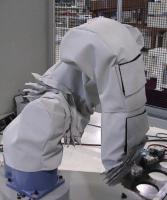 China Industrial Robot Protective Covers Waterproof Dustproof Armor for ABB FANUC KUKA YASKAWA UR Zipper Velcro for sale