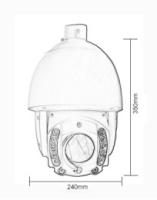 China OSD Network ONVIF Speed Dome Camera 150m IR Distance for sale
