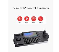 China CCTV Keyboard Controller,Network 4D Joystick Decoding Keyboard With 7 Inch LCD Screen for sale