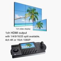 China CCTV Keyboard Controller,Network 4D Joystick Decoding Keyboard With 7 Inch LCD Screen for sale