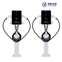 China 14KW 32A AC EV Charger Single Phase Type 2 Floor Stand With 5m Cable for sale