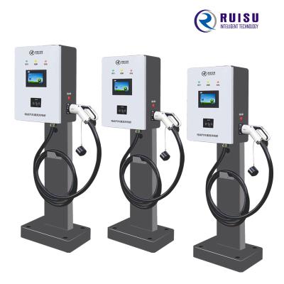 China Fast Charging 30kw EV Charger Type 1 Type 2 Waterproof With 5m Cable for sale