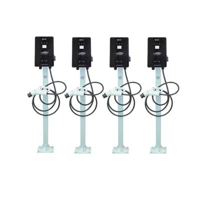 China Single Phase AC EV Charger 10KW CCS1 Wall Mounted Lever 2 For Electric Vehicle for sale