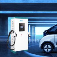 China Natural Cooling 60kw EV Charger , Outdoor Car Charging Point CCS1 CCS2 for sale