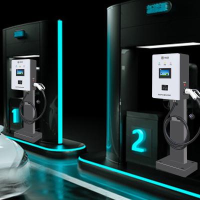 China DC Fast Outdoor Electric Car Charging Stations 30kw 380V Ip54 Waterproof for sale