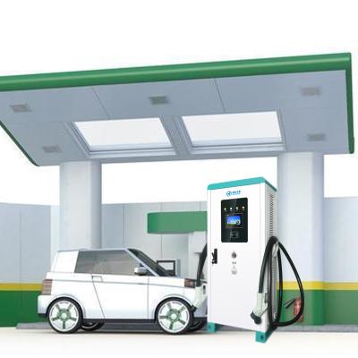 China Fast Charging DC 120kw EV Charger All In One With Double Charging Gun for sale