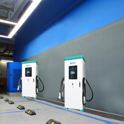 China CE certified Public Electric Vehicle Charging Stations CCS Chademo GBT OCPP level 3 for sale