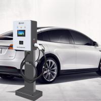China Commercial Wall Mounted Electric Car Charger 40KW With Double Gun OEM ODM for sale