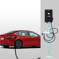 China Wall Mounted AC EV Charger 32A Type 2 Portable Evse With LCD Display for sale