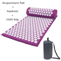 China Acupressure Mat and Neck Pillow Set 68x42cm Cotton PP Spike Cushion for Pain Relief for sale