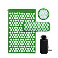 China Acupressure Mat and Neck Pillow Set 68x42cm Cotton PP Spike Cushion for Pain Relief for sale
