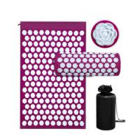 China Acupressure Mat and Neck Pillow Set 68x42cm Cotton PP Spike Cushion for Pain Relief for sale