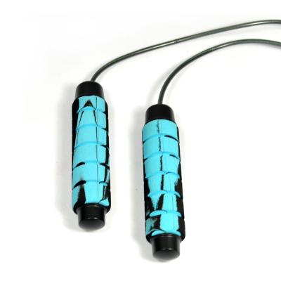 China Adjustable Weighted Jump Rope 9.9ft Steel Wire PVC Speed Skipping Rope for Fitness Boxing for sale
