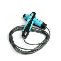 China Adjustable Weighted Jump Rope 9.9ft Steel Wire PVC Speed Skipping Rope for Fitness Boxing for sale