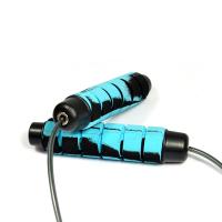 China Adjustable Weighted Jump Rope 9.9ft Steel Wire PVC Speed Skipping Rope for Fitness Boxing for sale