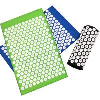 China Antislip Acupressure Yoga Mat 68x40cm with Pillow for Pain Relief and Muscle Tension for sale
