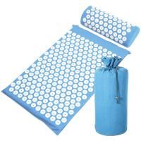 China 63.5x38.1x2.5cm High Stretchable Gray Massage Acupressure Yoga Mat with Spikes for sale
