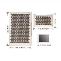 China 63.5x38.1x2.5cm High Stretchable Gray Massage Acupressure Yoga Mat with Spikes for sale