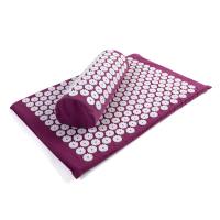 China ZHIHUI Silicone Acupressure Mat and Pillow Set 66x41cm for Feet Back Pain Relief for sale