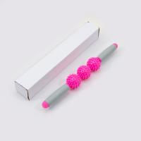 China PVC Foam Massage Roller Ball Stick 41x5.5cm Steel Inner Shaft Muscle Recovery for sale