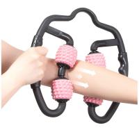 China U Shaped Handheld Thigh Massage Roller Ball Stick 27cm Muscle Recovery Tool for sale
