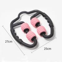 China U Shaped Handheld Thigh Massage Roller Ball Stick 27cm Muscle Recovery Tool for sale
