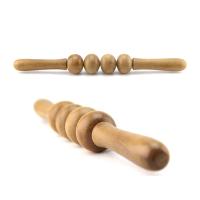 China Wooden Anti Cellulite Massage Roller Ball Stick 39cm Body Therapy Tool for sale