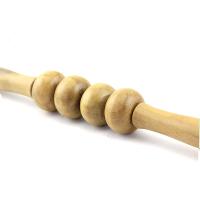 China Wooden Anti Cellulite Massage Roller Ball Stick 39cm Body Therapy Tool for sale