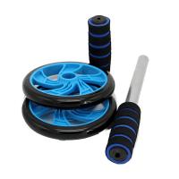 China 0.63kg Abdominal Roller Wheel 16.5cm Diameter Anti-Wear Shoulder Exercise Gym Equipment for sale