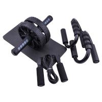 China TPR Ab Wheel Roller Set 9cm with 3kg Load Block for Home Gym Exercise for sale