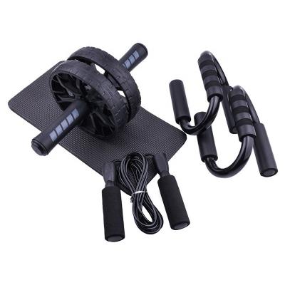 China TPR Ab Wheel Roller Set 9cm with 3kg Load Block for Home Gym Exercise for sale