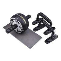 China TPR Ab Wheel Roller Set 9cm with 3kg Load Block for Home Gym Exercise for sale