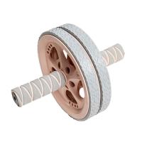 China Ab Core Roller Wheel Indoor Pilates Abdominal Exercise Equipment 35 cm Steel Rubber for sale