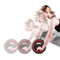 China Red Perfect Fitness Ab Carver Pro Roller 9cm Wide Wheel 300lbs Capacity Auto Rebound Ab Wheel Set for sale