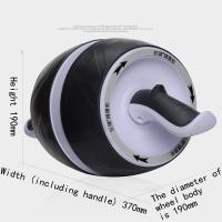 China ABS Abdominal Roller Wheel 18cm Elastic PVC Anti-Slip Handle Fitness Ab Carver for Home Gym for sale